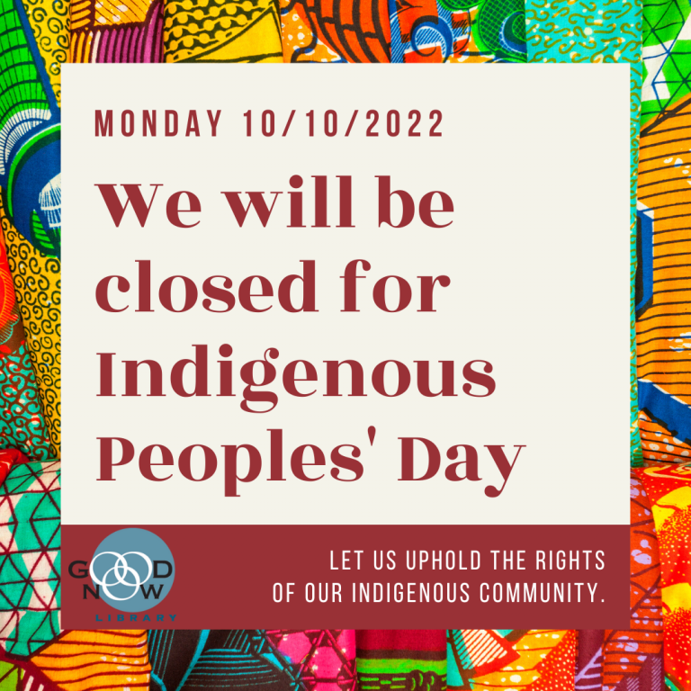 Indigenous Peoples’ Day - Goodnow Library
